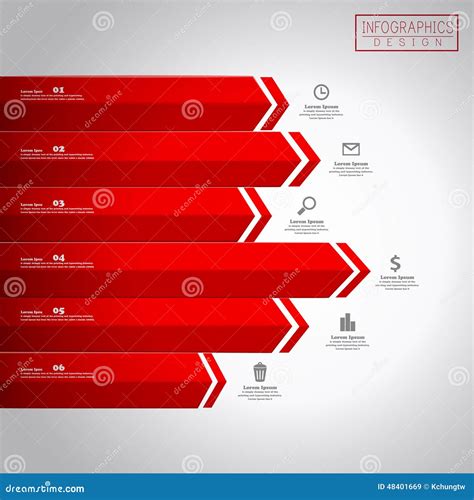 Financial Infographic Template Design Stock Vector Illustration Of Arrow Presentation 48401669