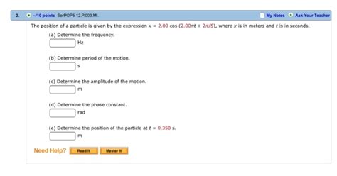 Solved ㅢ10 Points Serpop5 12 P003 Mi My Notes Ask Your