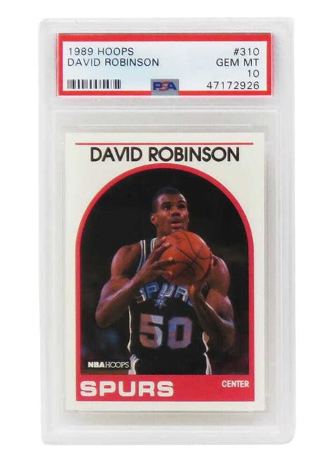 David Robinson San Antonio Spurs 1989 Hoops Basketball 310 Rc Rookie