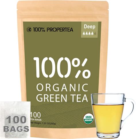 100 Propertea Organic Green Tea Rich In Polyphenols And Antioxidants Eco