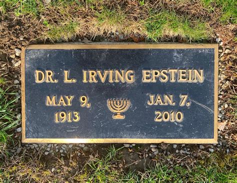 Dr L Irving Epstein 1913 2010 Find A Grave Memorial