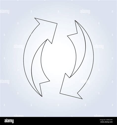 Arrow Outline Icons Symbols Modern Signs Linear Pictograms Vector Art Stock Vector Image