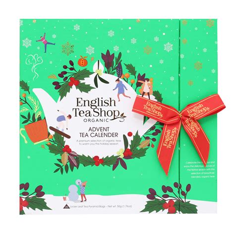 Advent Calendar Book Style Green 25 Pyramids The English Tea Shop