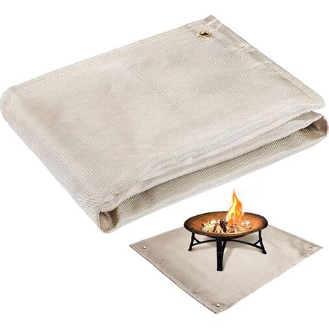 Fireproof Mat Stove Fibreglass Fireproof Cloth Outdoors Fireproof Cloth Camping Bbq Flame