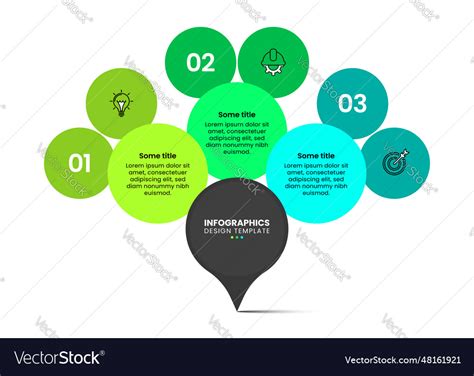Infographic Template Bubble Hierarchy With 3 Steps