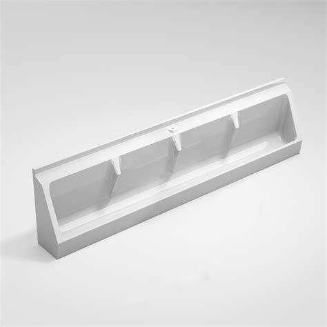 Four Stall Wall Mounted Urinal Grp 2400mm Sterinox