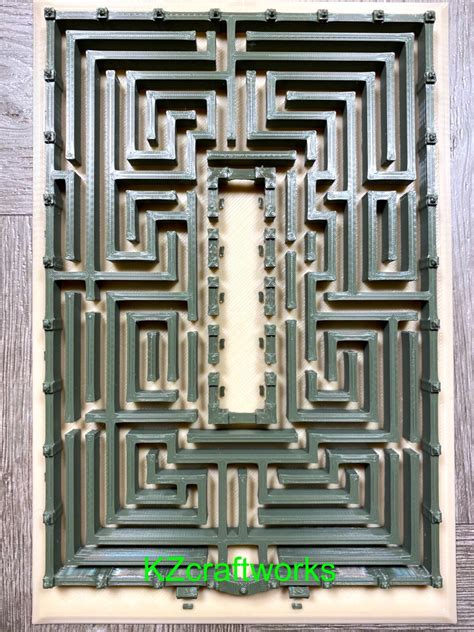The Shining Overlook Hotel Hedge Maze 3d Printed Model Kubrick Us