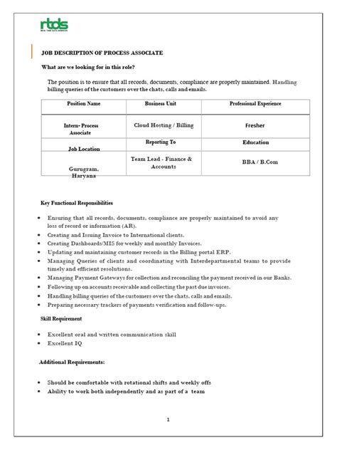 Process Associate Internship Pdf Cloud Computing Computing