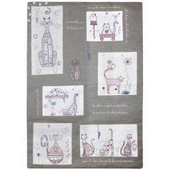 Kit De Broderie Traditionnelle Quand Les Chats Sen Mêlent Complet