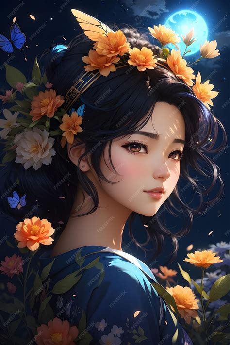 Premium Photo Anime Girl Portrait Wallpaper Cute Anime Girl Anime