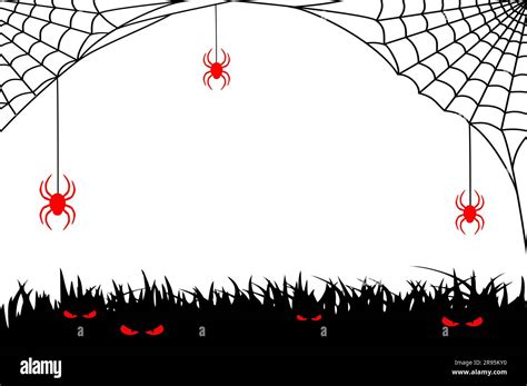 Red Spider Web Border