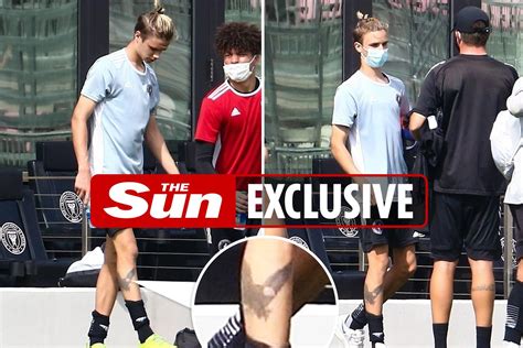 Romeo Beckham Flaunts Huge First Tattoo He Got On His His Leg For 18th