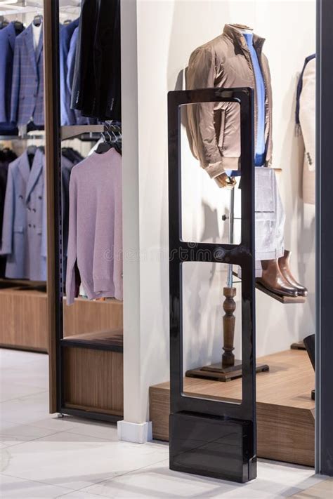 Scanner Entrance Gate For Prevent Theft In A Clothes Store Stock Image Image Of Scan Burglar