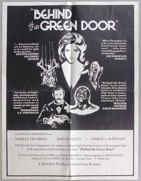 Behind The Green Door Marilyn Chambers Original Movie Half Sheet