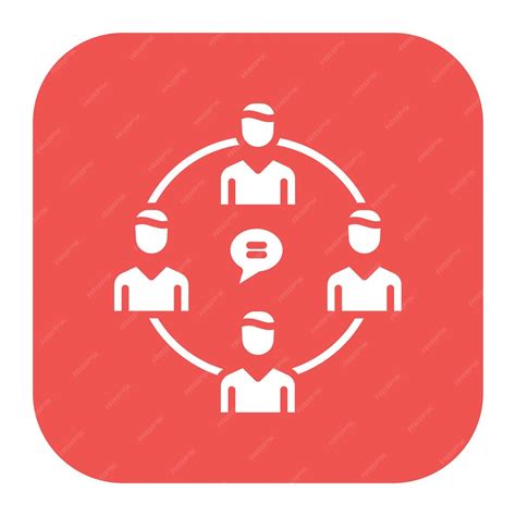 Premium Vector Group Discussion Vector Illustration