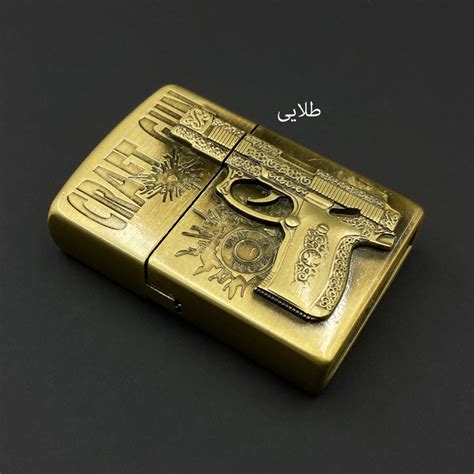 قیمت و خرید فندک مدل چخماقی طرح تفنگ کد Dkd 1317