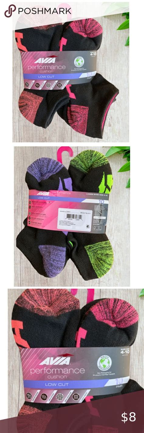 Avia Performance Cushion Low Cut Socks 10 Pair Low Cut Sock Avia