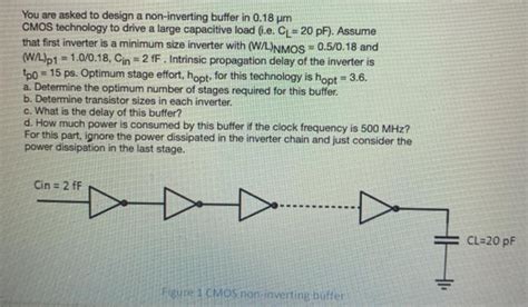 Solved You Are Asked To Design A Non Inverting Buffer In Chegg