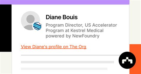 Diane Bouis Program Director Us Accelerator Program At Kestrel Medical Powered By Newfoundry