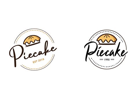 Pie Cake Logo For Bakery Bread Ang Cake Shop Design Vector 26149159