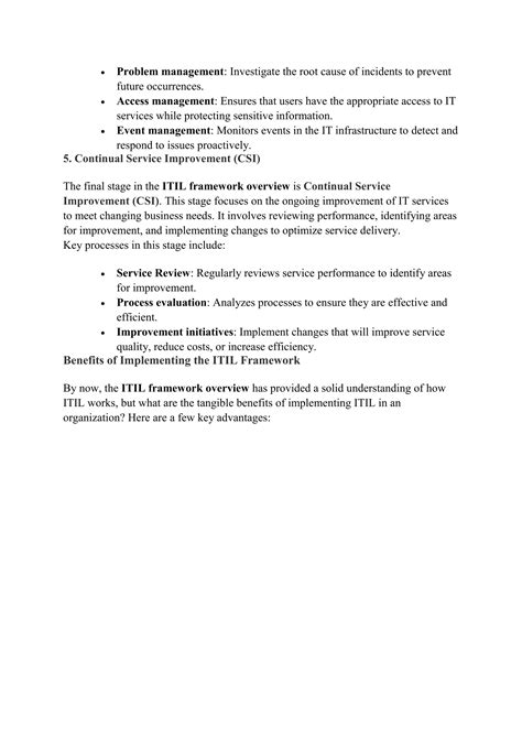 Itil Framework Overview 5 Lifecycle Stages And Benefits Visionary Cios