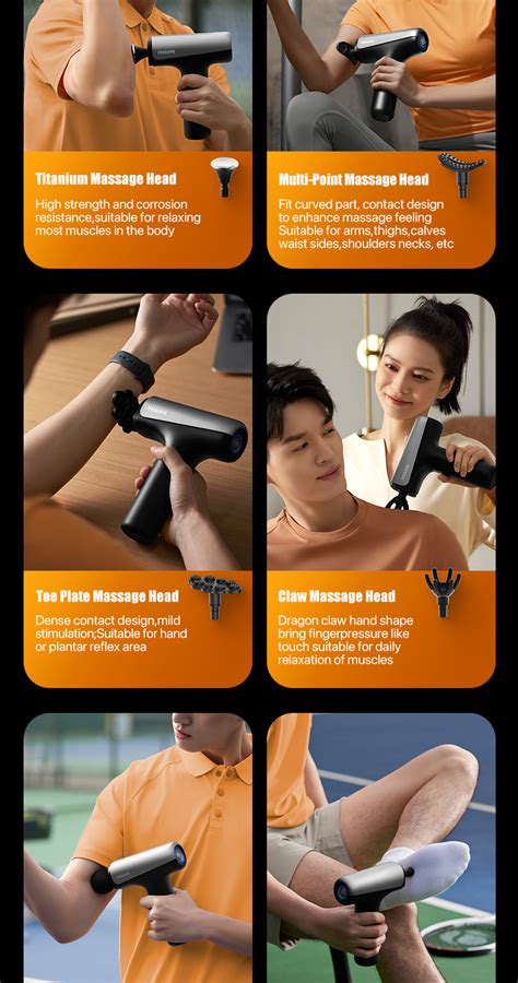 Philips Massage Gun Electronic Massager Vibration Fascial Gun Muscle