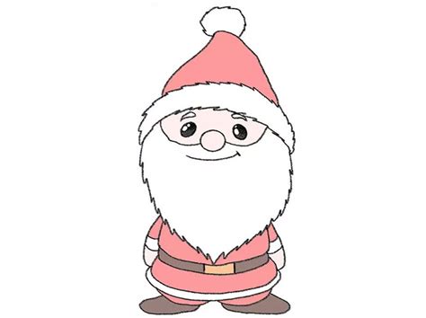نقاشی بابا نوئل برای کریسمس با تصاویر مراحل