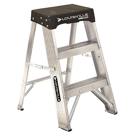 Louisville 2 Step Aluminum Step Ladder Type Ia Msc Direct
