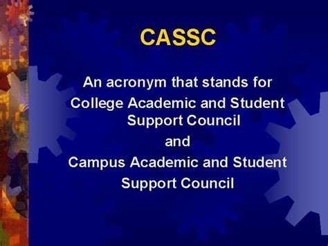 Introduction To Cassc Cassc An Acronym That Stands