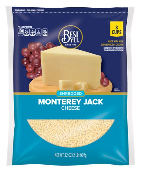 Shredded Monterey Jack Cheese Blend At John Gemmill Blog