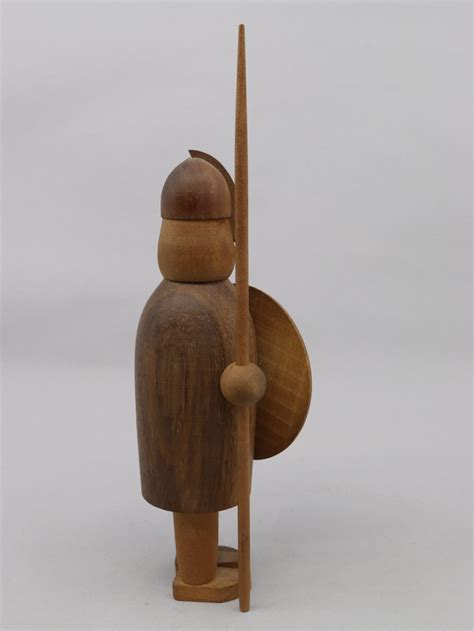 Lot Mid Century Modern Norwegian Viking Figure By Arne Tjomsland