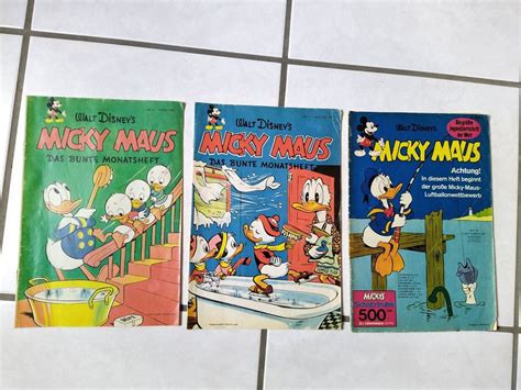 3 Micky Maus Hefte 1952 1969 Kaufen Auf Ricardo