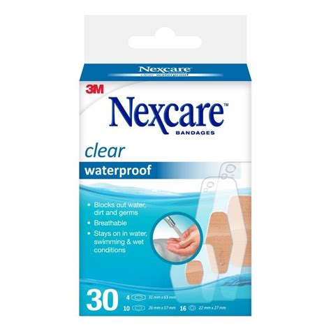 Buy Nexcare Waterproof Assorted Plasters 30 Pack Online At Chemist Warehouse®