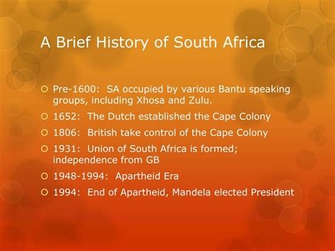 Ppt The People Country And Culture Of South Africa Powerpoint