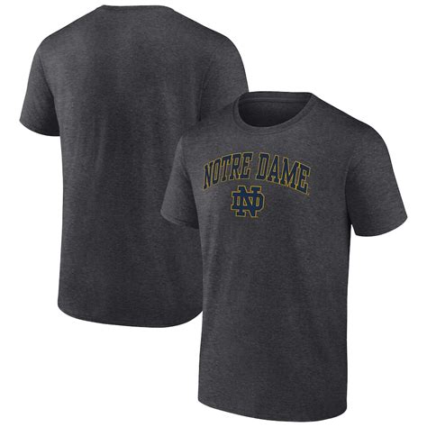 Mens Fanatics Branded Heather Charcoal Notre Dame Fighting Irish