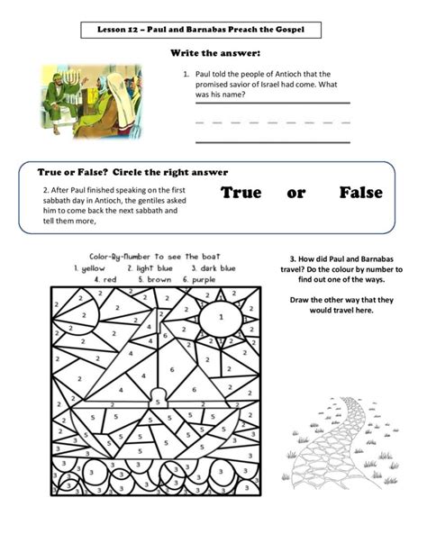 Paul And Barnabas Preach The Gospel Cssa Primary Stage 5 Lesson 12