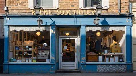 Free Vintage Blue Shopfront Photo Vintage Shopfront Storefront