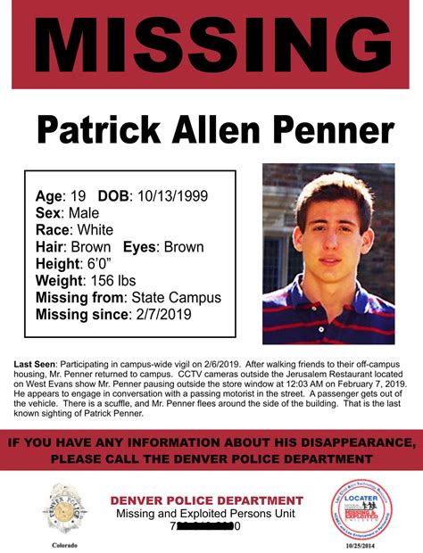 Patrick Penner Missing Poster By Boygagged On Deviantart
