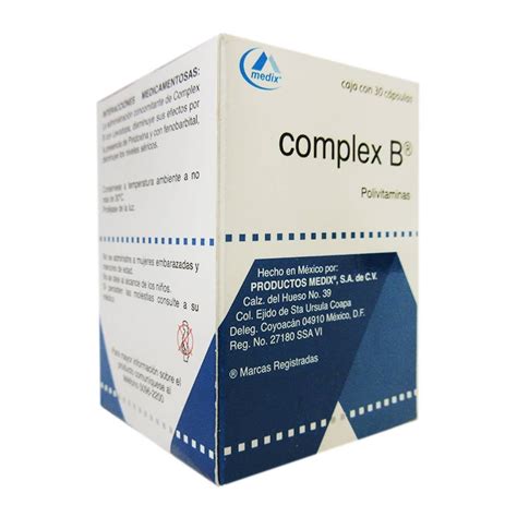 Complex B 30 Cápsulas Walmart