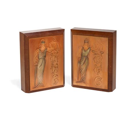 Bonhams A Pair Of Ruth Bader Ginsburg Judicial Bookends Copper And