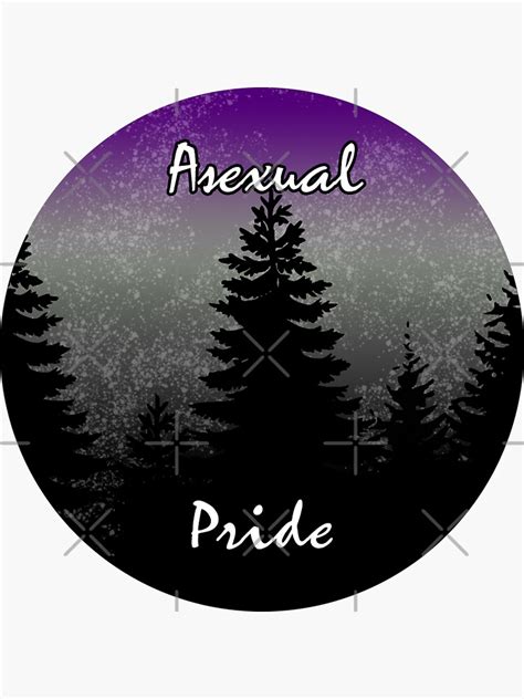Pride Silhouette Asexual Sticker For Sale By Roryjade Redbubble