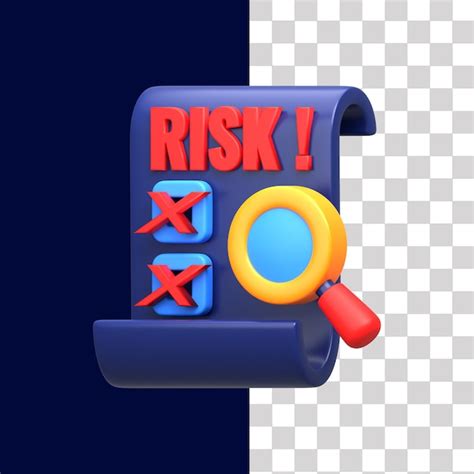 Premium Psd 3d Risk Assessment Illustration