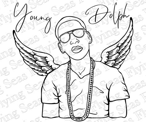 Young Dolph Pre Drawn Outline Svg And Png Rip Young Dolph Etsy Israel