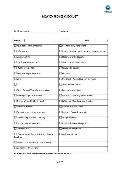 Orientation Checklist Template Printable Word Searches