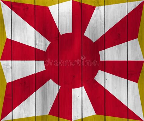 Flag Of Japan Ground Self Defense Force Regiment On Texture Concept