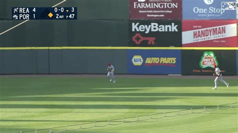 Phillies No 6 Prospect Johan Rojas With Nice Home Run Robbing Catch For Reading [6 21 23] R