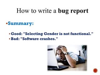 Bug Report And Feature Request PPT
