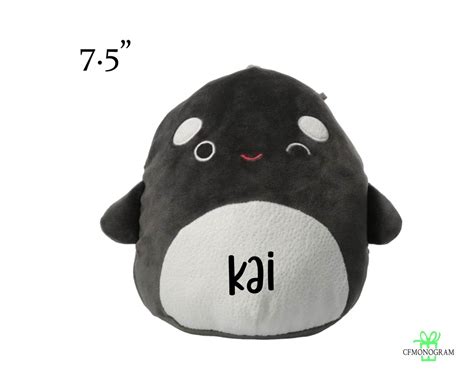 Personalized Squishmallow Kai Orca 7 5 Killer Whale Custom Squishmallow Birthday T