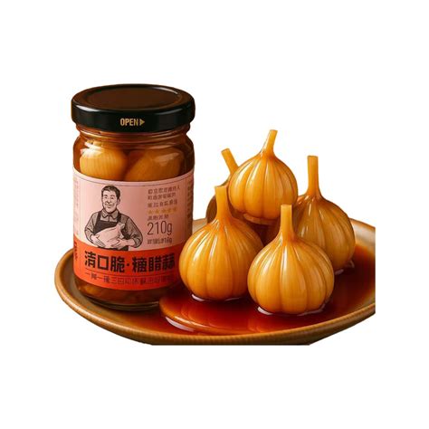 Haosuan Dao Sweet And Sour Pickled Garlic Crunchy And Refreshing 210g