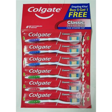 Colgate Classic Deep Clean Toothbrush Medium Buy 5 Get 1 Free